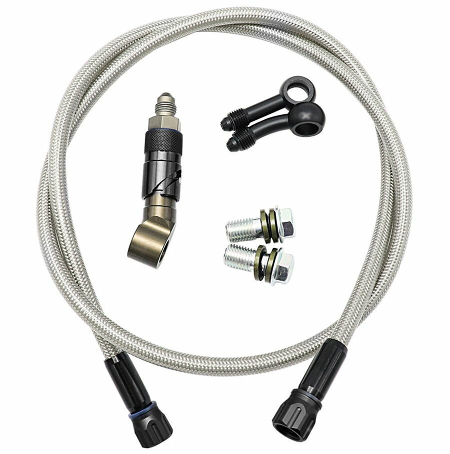 Комплект адаптеров для быстрого отсоединения тормозных трубок CNC из алюминия AN3, для жидкости тормозной системы, для быстрого демонтажа тормозных шлангов