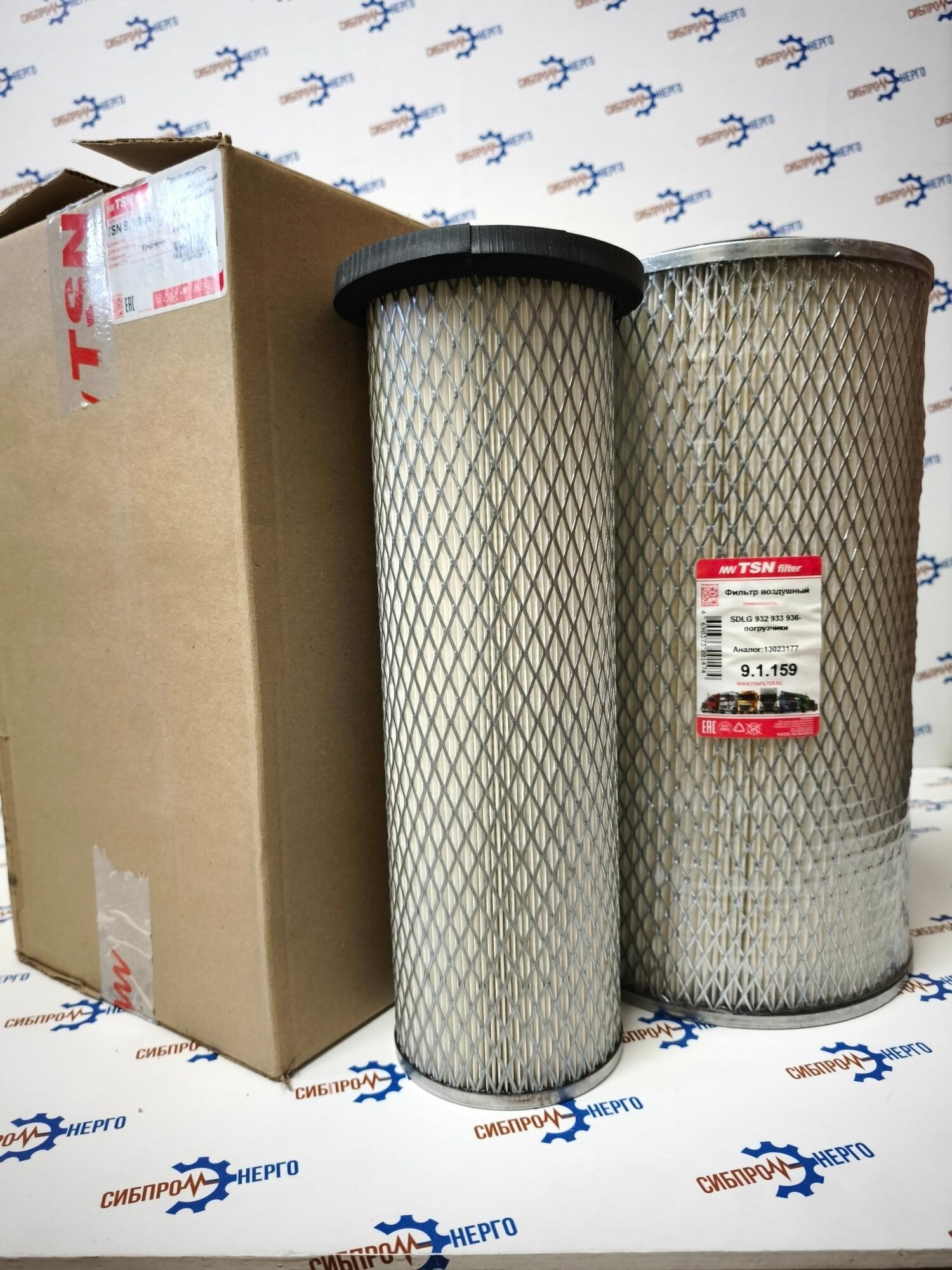 9.1.159 Воздушный фильтр для RENAULT TRUCKS, SANY, IVECO, VOLVO, ATLAS COPCO, MAN, MERCEDES-BENZ