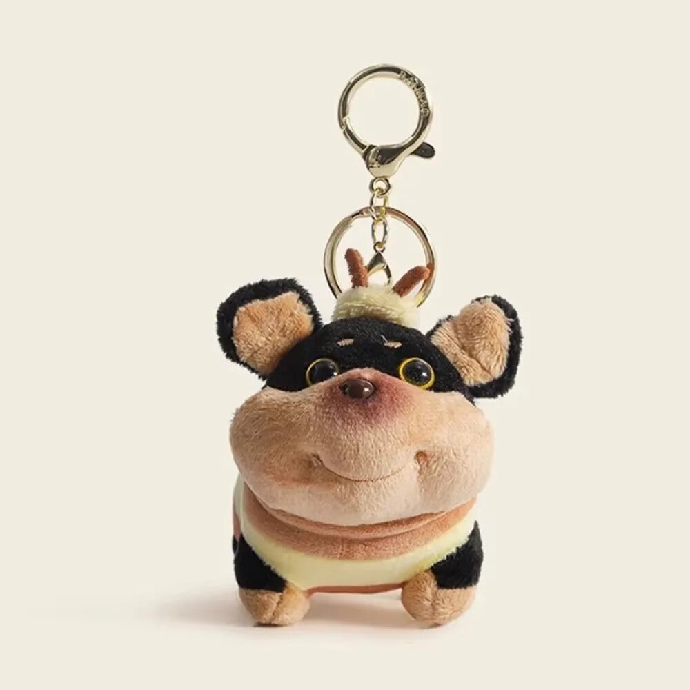 Плюшевый брелок собака пчела 7