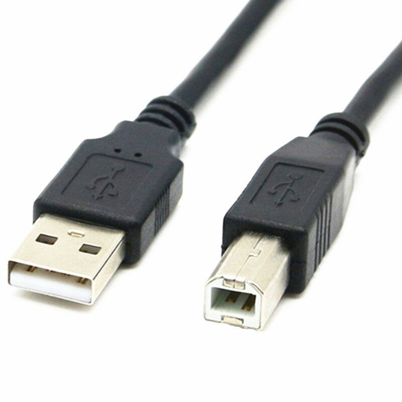 Кабель для принтера, A/B, USB2.0, медный, черный, 1,5м