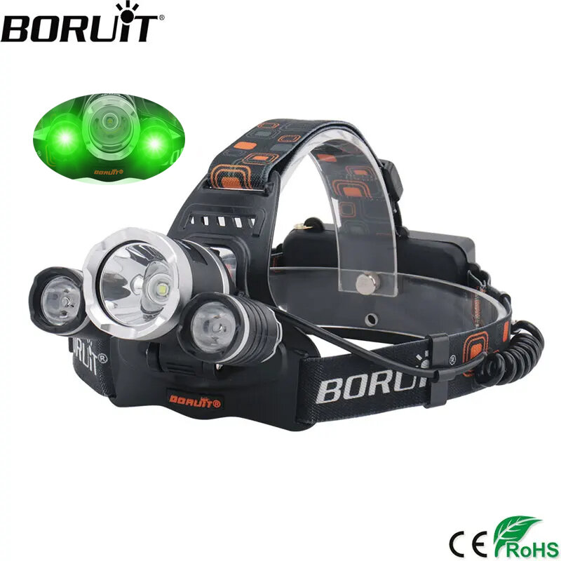 Налобный фонарь BORUiT RJ-3000