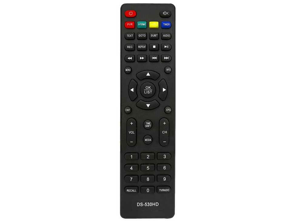 Пульт для ресивера DVB-T2 Delta Systems DS-530HD