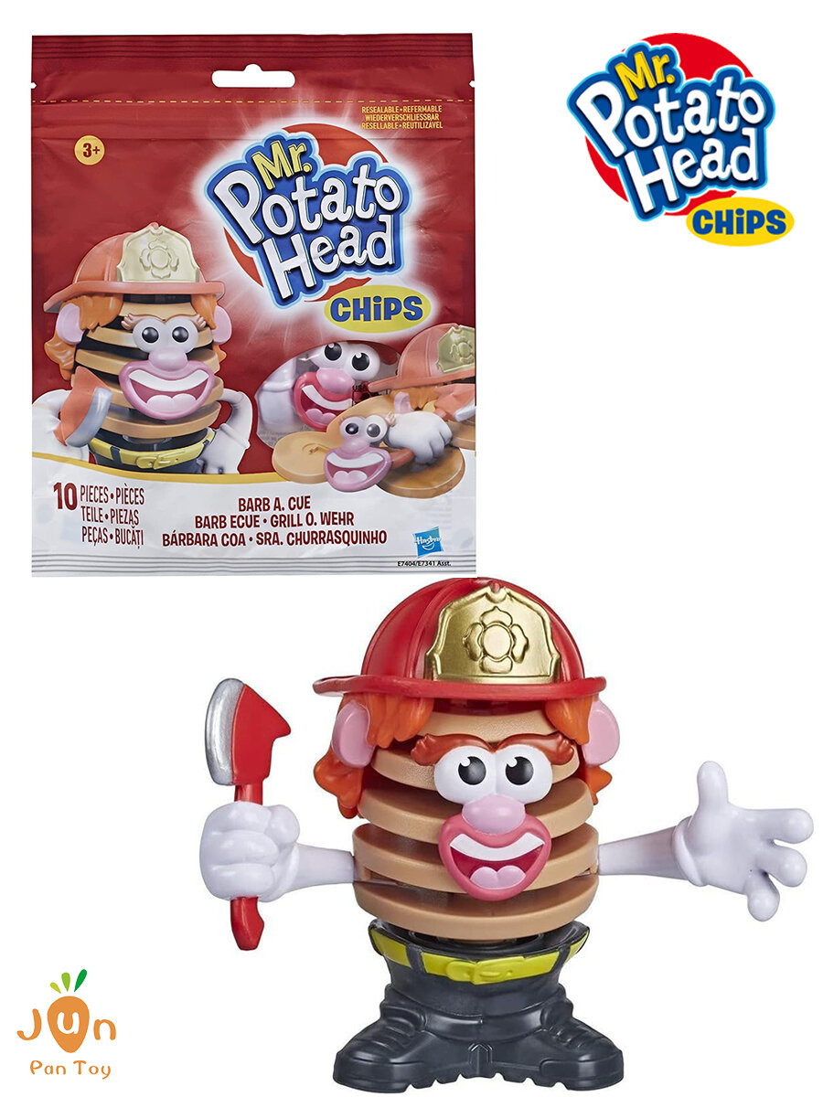 Hasbro Mr Potato Head Barb A. Cue / Классическая игрушка-пазл Мистер Картофельная Голова для детей, подходит для детей от 3 лет