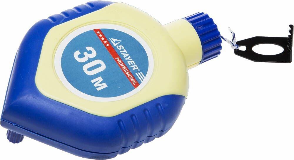 Разметочный шнур-отвес STAYER, 30 м, 110 г, двухкомпонентный корпус, Professional 2-06381