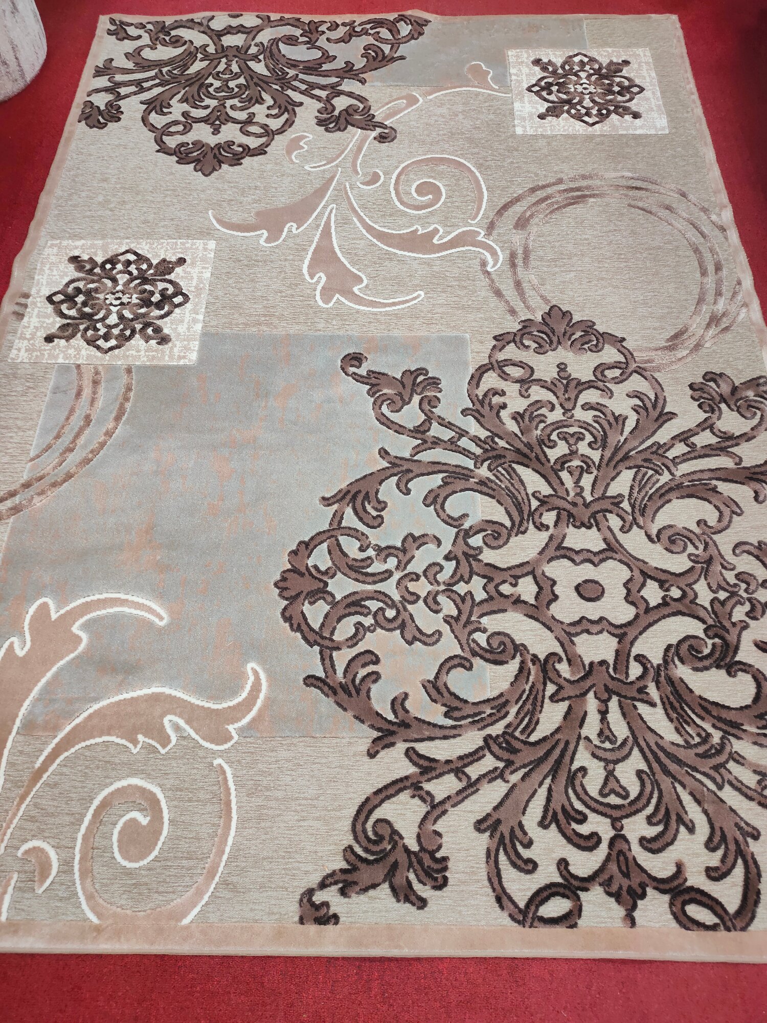 Ковер ragolle рельефный из вискозы genova 38263-6575 90 1.6х2.3