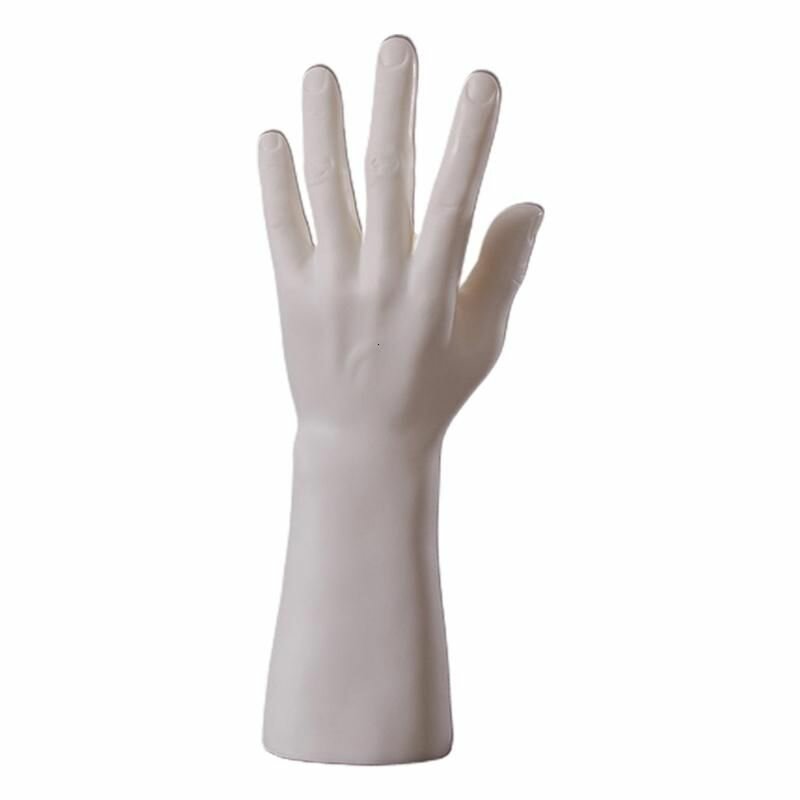 Мужская манекен-рука для демонстрации часов и колец, Белый - Left hand