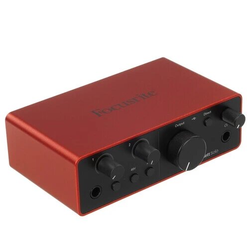 FOCUSRITE Scarlett Solo G4 / Внешняя звуковая карта FOCUSRITE Scarlett Solo G4 [USB Type-C, 24 бит/1
