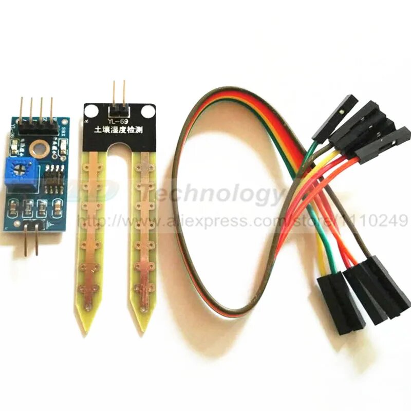 Гигрометр почвы, модуль обнаружения влажности, датчик влажности и воды, влажность почвы для Arduino
