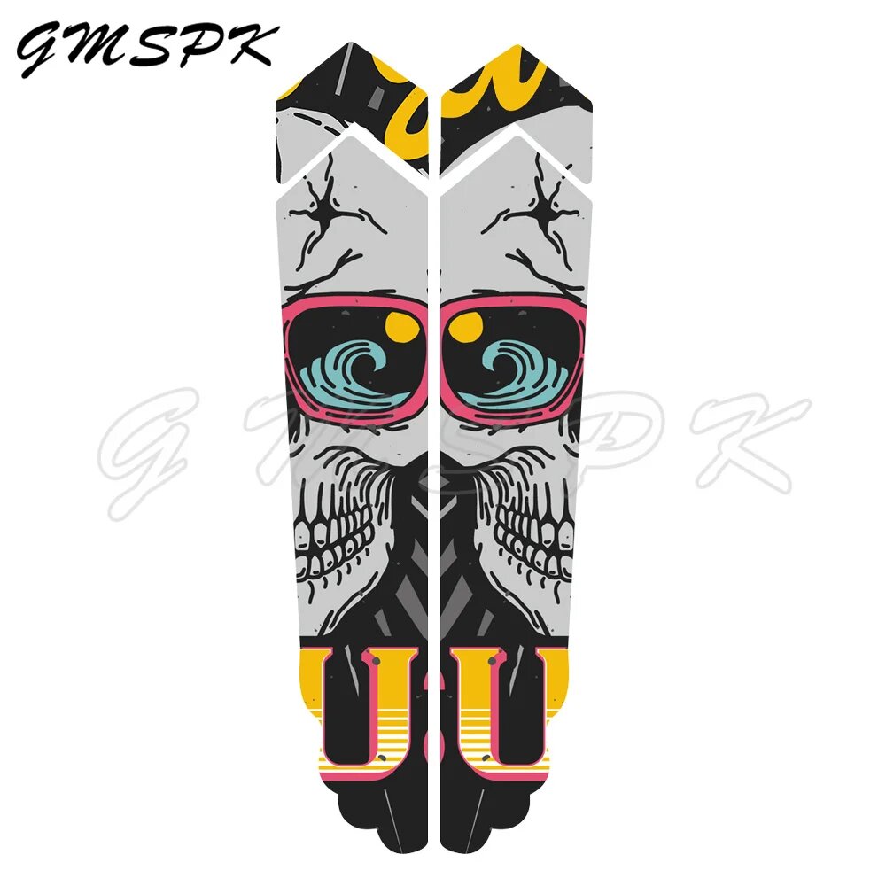 2 шт, декоративные наклейки на переднюю вилку велосипеда MTB, рама дорожного велосипеда, верхняя трубка, водонепроницаемая наклейка, лазерные наклейки