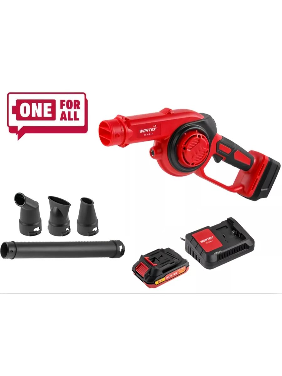 Воздуходувка аккумуляторная WORTEX LX BB 1518-1 D ALL1 с АКБ и З/У (1334644)