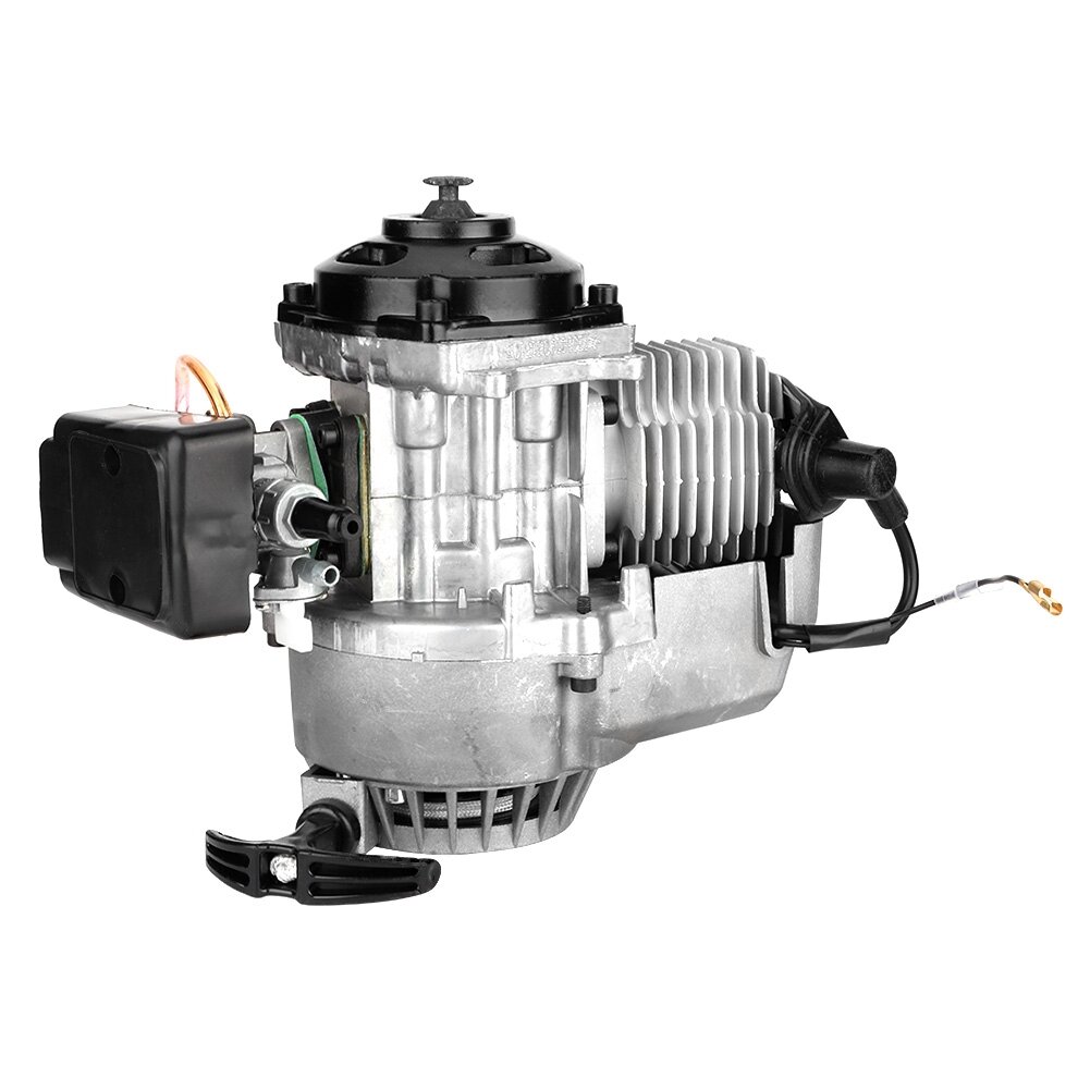 Двигатель 49cc 2-х тактный с ручным стартером для мини-мотоцикла, квадроцикла, багги и питбайка