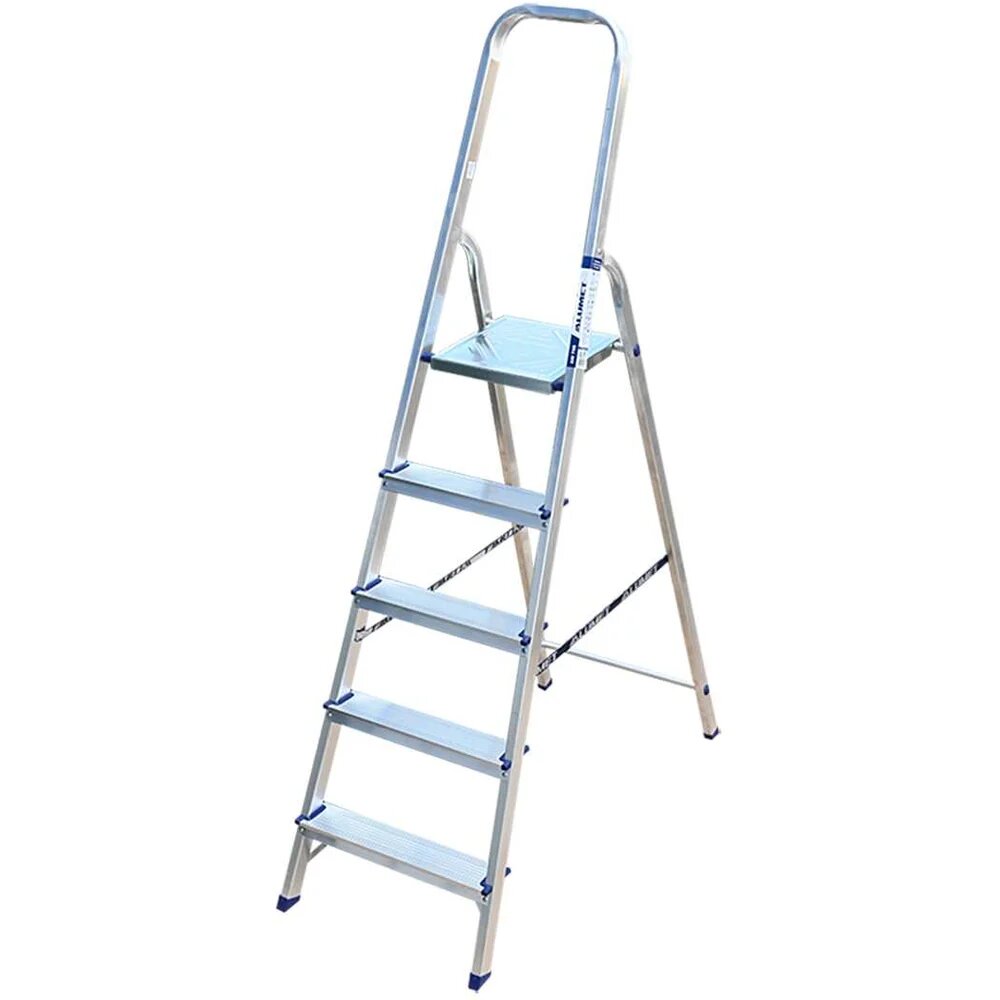Алюминиевая стремянка Алюмет 5 ступеней. Серия AM705
