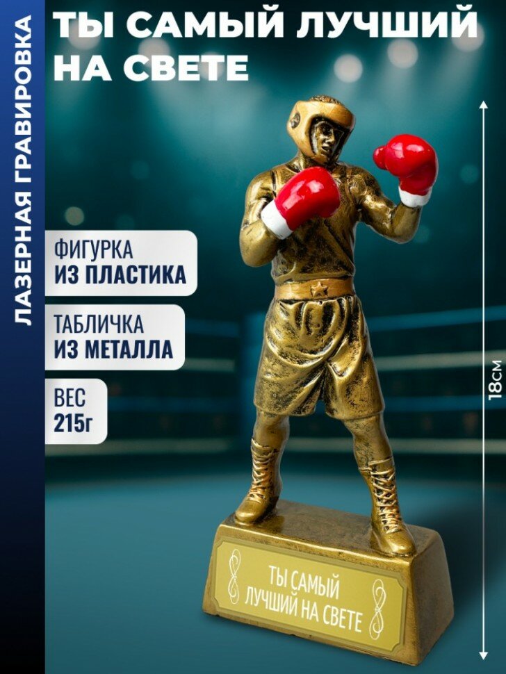 Статуэтка боксер "Ты самый лучший на свете"