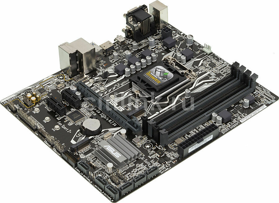 Материнская плата ASUS PRIME B250M-A (PRIME B250M-A) - LGA 1151, Intel B250, 4хDDR4-2400 МГц, 1хPCI-Ex16, 2хM.2, mATX