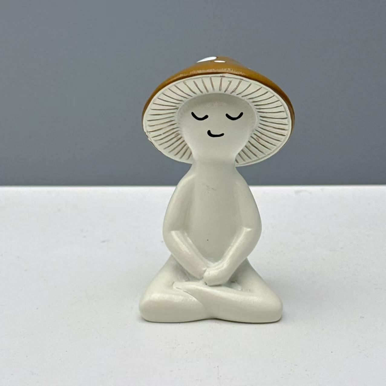 Милые грибы для медитации и йоги, поделки из смолы, украшения для гостиной