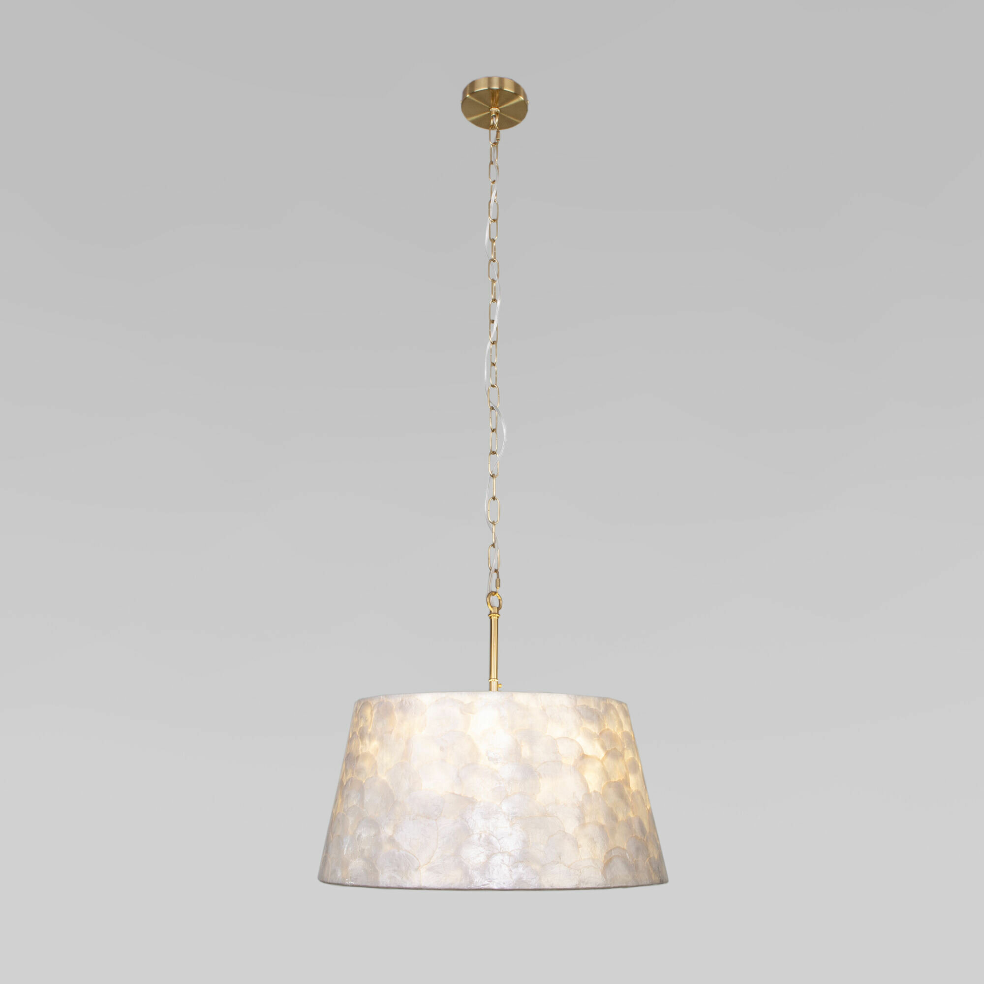 Умная люстра / Подвесной светильник с перламутром Eurosvet Pearl 101013/5, Е14, 5*40 Вт, латунь, Умный дом