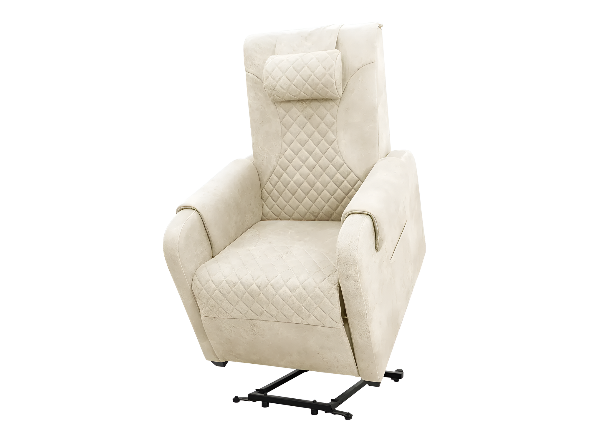 FUJIMO Кресло-реклайнер электрический с подъемом и массажем FUJIMO LOUNGE UP Ваниль