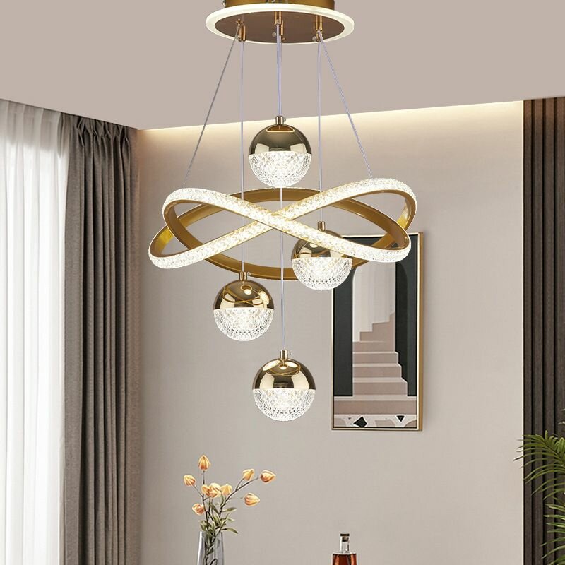 Светодиодные люстры, кухня, люстры с дистанционным управлением, золотые светодиоды, спальни и коридоры