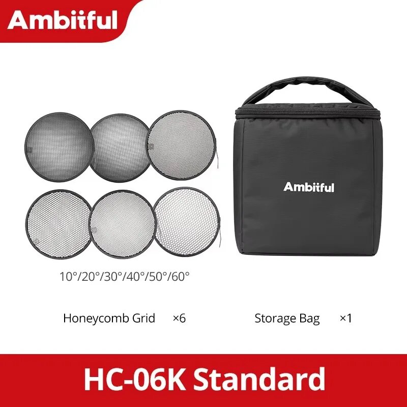 AMBITFUL сотовые сетки HC-06K, набор 6 шт.