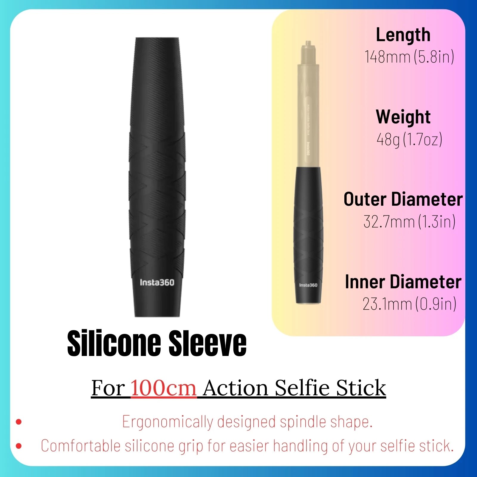 Силиконовый чехол для селфи INSTA360 X4, для камеры Insta 360 X4 Ace Pro X3 ONE X2 RS