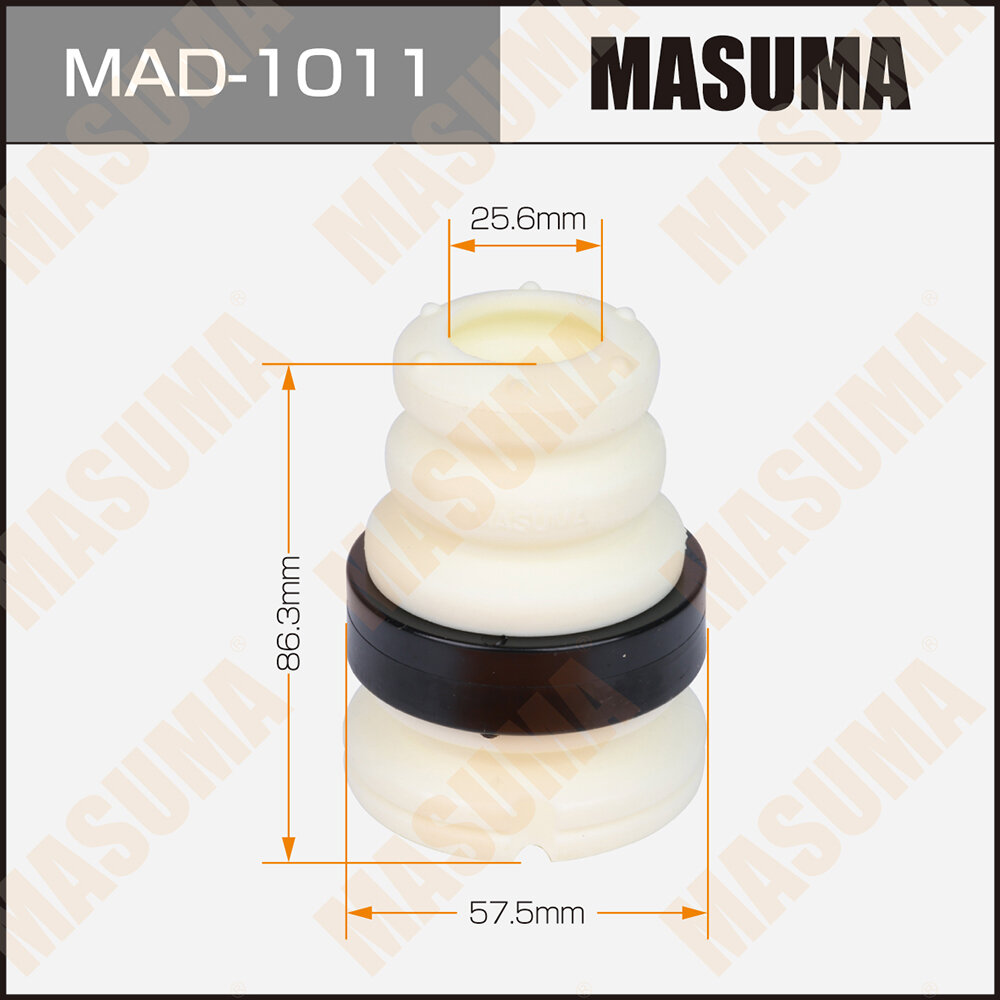 Отбойник амортизатора MASUMA 25.6 x 57.5 x 86.3 RAV4, HARRIER / ASA44L. RUS, ASU65W front