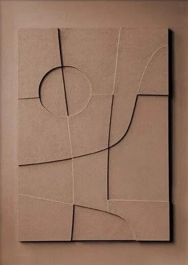 Абстрактная геометрическая картина на холсте PF 14462, 50x70CM No Frame