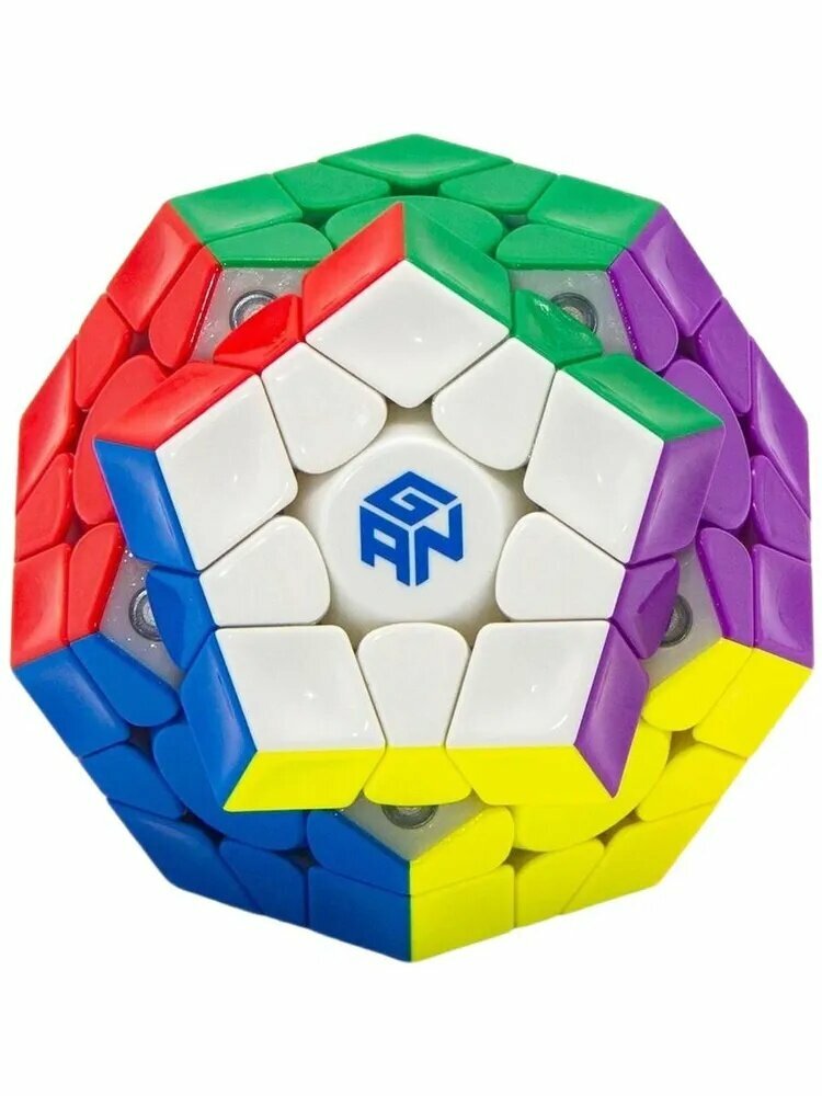 Головоломка Мегаминкс GAN Megaminx MagLev UV (черная сторона)