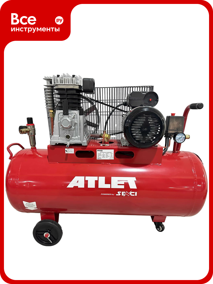 Поршневой масляный Компрессор (100 л, 10 бар, 300 л/мин) ATLET SC270-100L