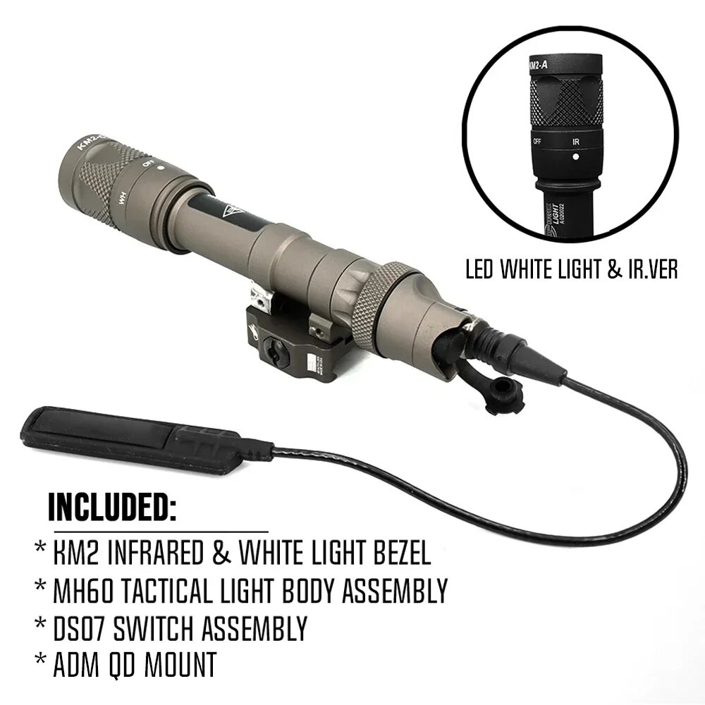 SOTAC MH60 Тактический ИК-осветитель FDE IR, 500 люмен