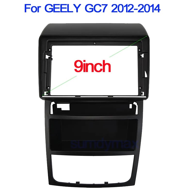 9-дюймовый 2din автомобильный радиоприемник для GEELY GC7 2012 2013 2014 автомобильный радиоприемник видеорамка панель приборной панели