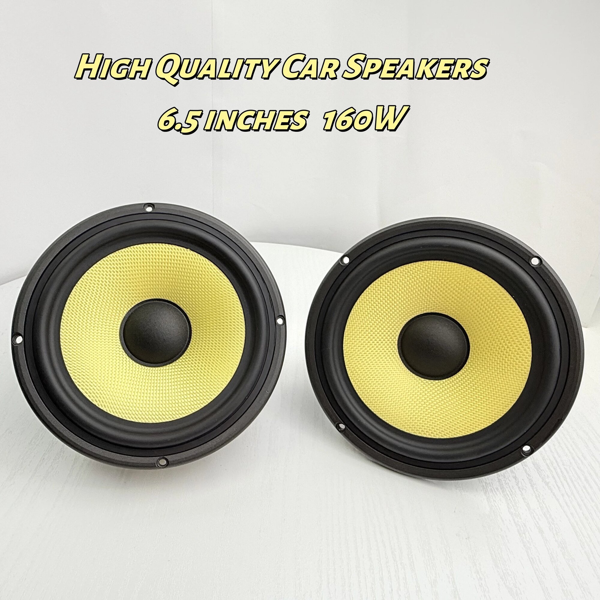 2 шт. 6,5-дюймовый автомобильный динамик, 160 Вт Hi-Fi автомобильная аудиостерео неразрушающие модифицированные высокочастотные динамики среднего баса, автомобильный аудиодинамик
