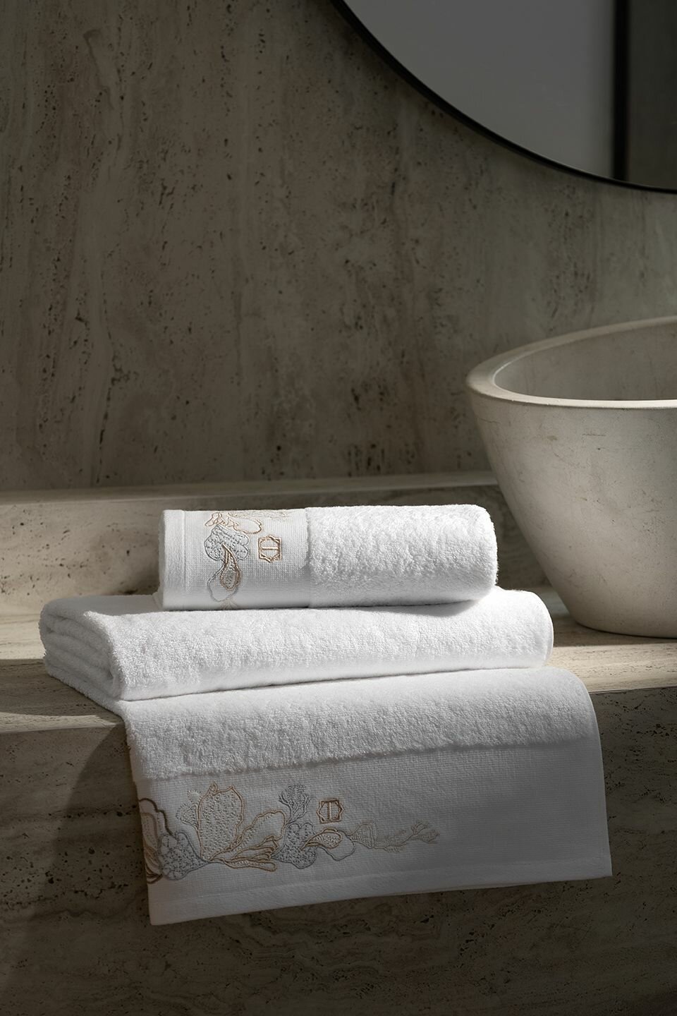 Togas Полотенце банное махровое 70х140 "Тефида" хлопок, sensotex эвкалиптовое волокно, 550 г/м2