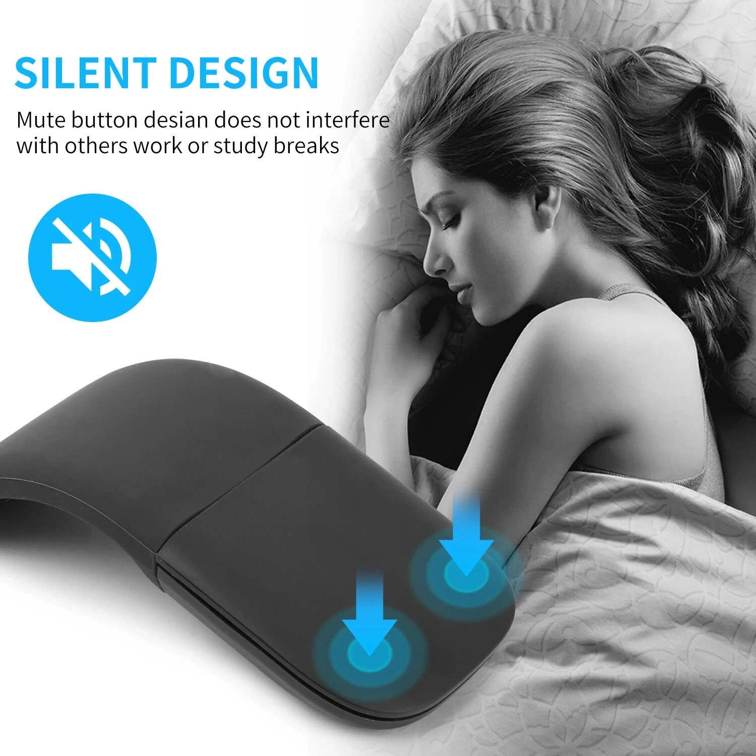 OnePlus Arc Mouse Bluetooth, черный — фото 1