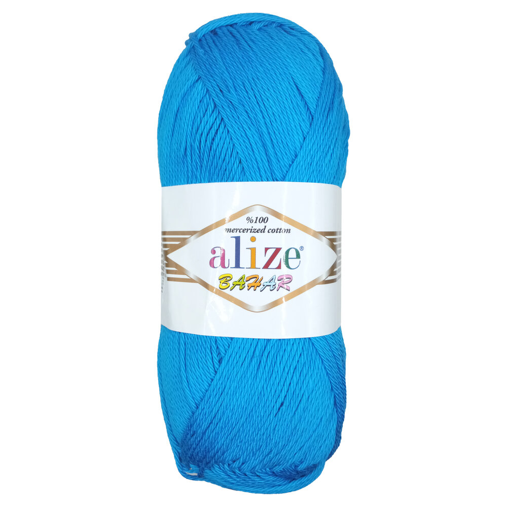 Пряжа для вязания Alize Bahar 611 синяя бирюза 100 гр/260 м 100% мерсеризованный хлопок