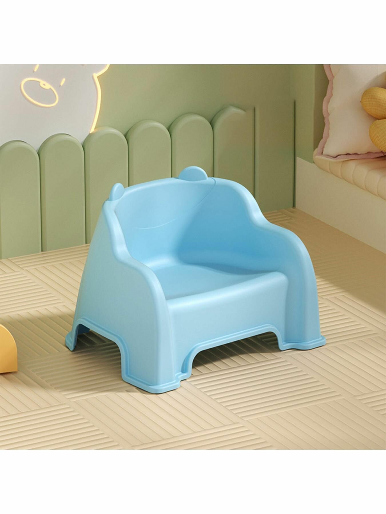 Пластиковый детский стул со спинкой 33x26,8x23,8 см, складной — для детской, игровой комнаты, занятий и творчества
