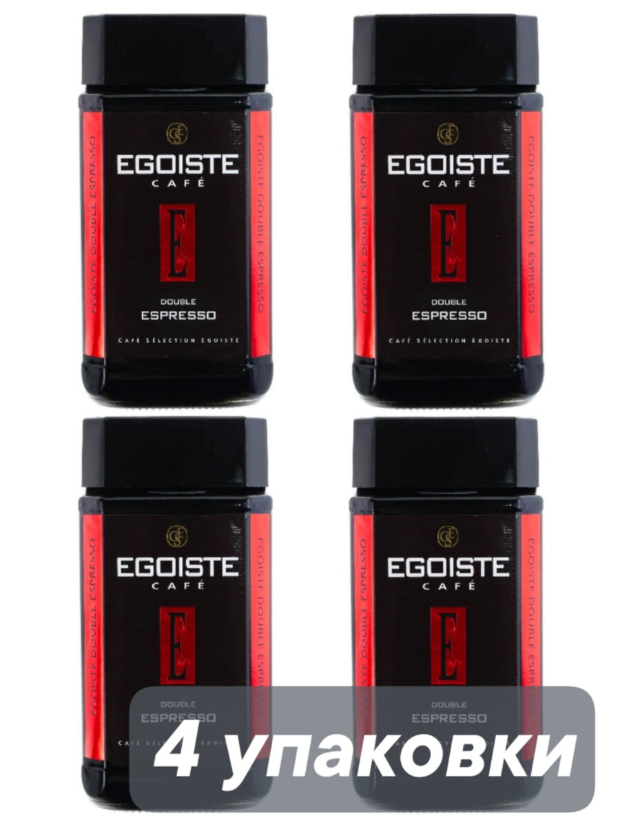 Кофе растворимый Egoiste Double Espresso 100 г x 4 шт