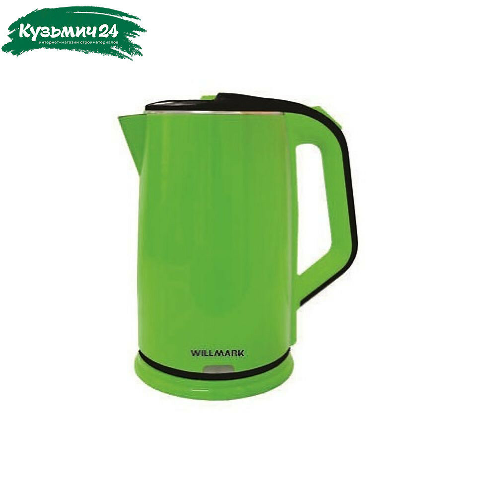 Чайник электрический WILLMARK WEK-2012PS салатовый, 1 шт.