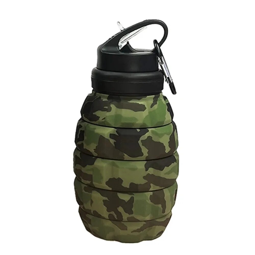 Силиконовая складная бутылка для воды Grenade 580 мл Style A