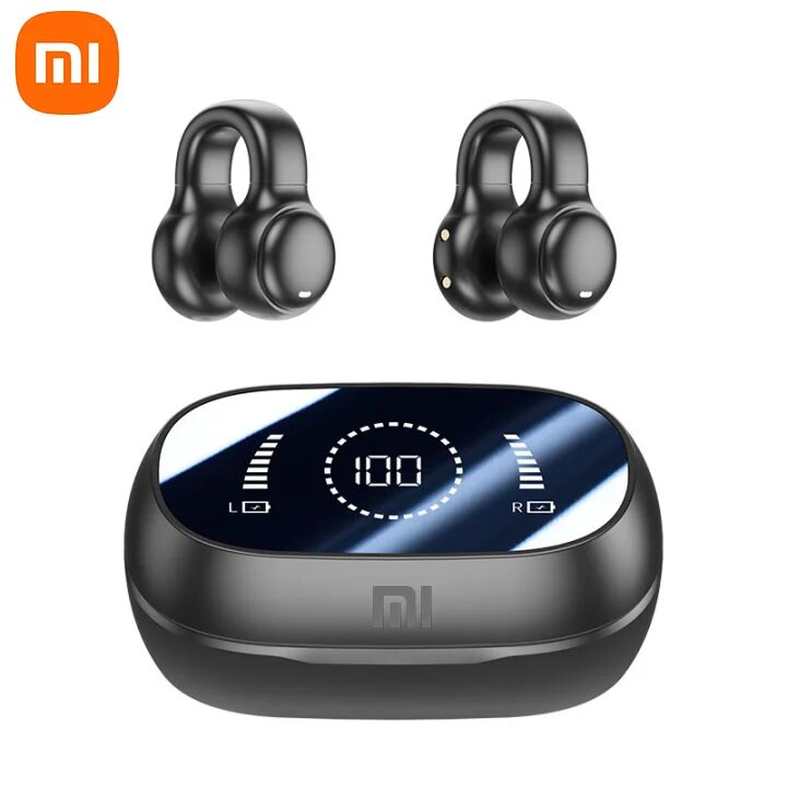 Xiaomi M47 Bone Наушники Bluetooth Conduction Беспроводные наушники Bluetooth 5.3 Игровые спортивные наушники с шумоподавлением, Black 1pcs