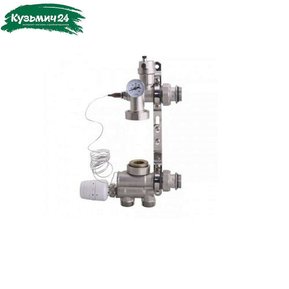 Насосно-смесительный узел Gappo G1491 для теплого пола без насоса 1", 20-60 °С