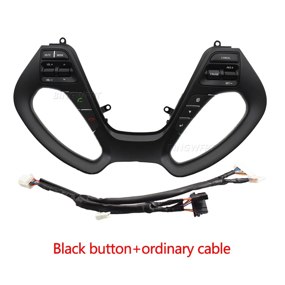 Хорошее качество, многофункциональный круиз-контроль, кнопка модификации рулевого колеса, K3-black