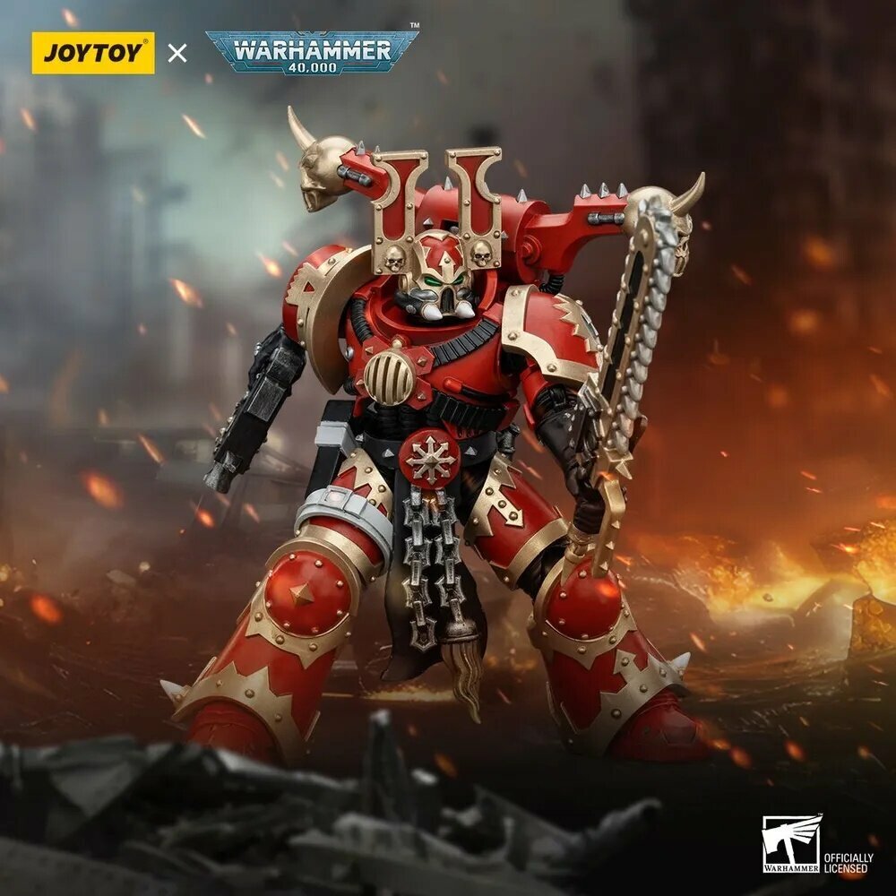 Подвижная фигурка JOYTOY Warhammer 40K World Eaters Khorne Berzerker 5 коллекция игрушек