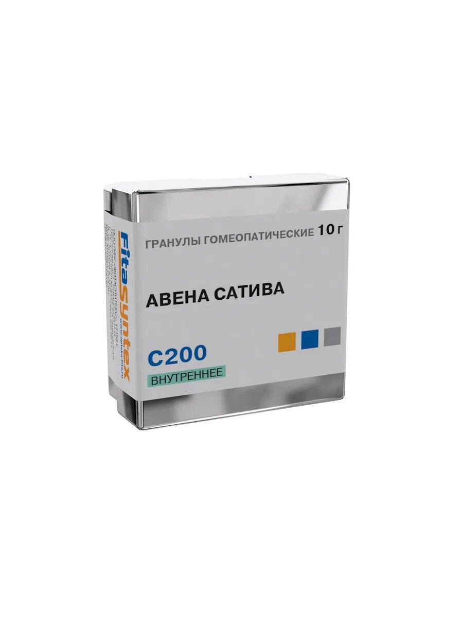Авена сатива С200, гранулы гомеопатические, 10 грамм , Фитасинтекс