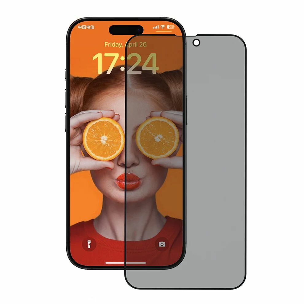 Усиленное защитное стекло для iPhone 17 ProMax 6.9" (180 градусов конфиденциальности) ANANK Privacy 2.5D - Антишпион