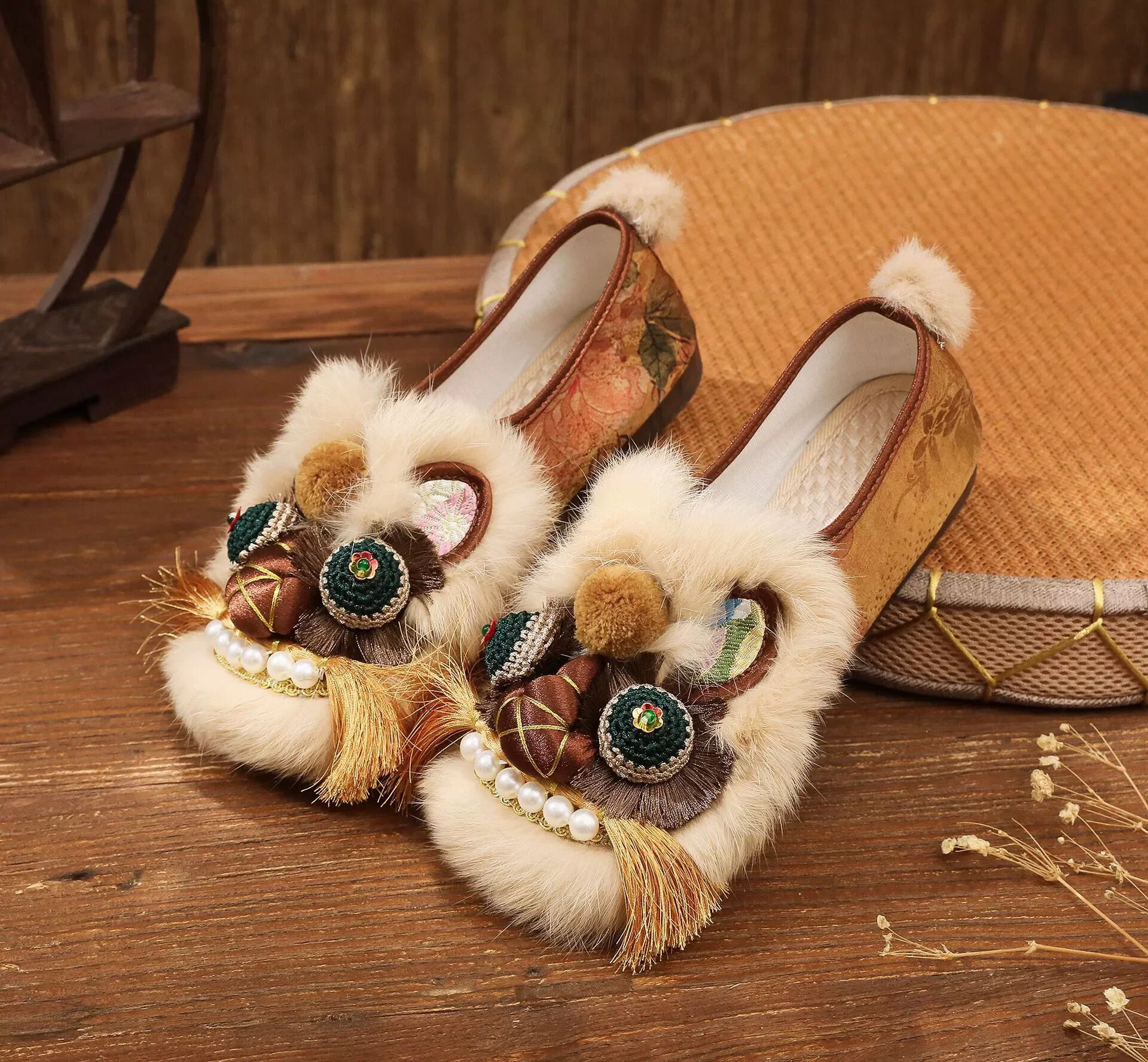 Модная тканевая обувь в этническом стиле, женские туфли Zapatos, осенне-зимняя 39, 1-317-62 brown