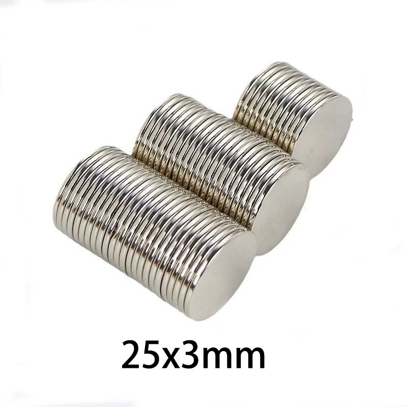 Дисковые магниты 25x3 мм, 20 шт.