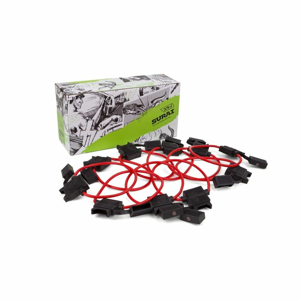 Держатель предохранителя плоского с крышкой и проводом (до 250А) SR 00800 SURAI / 10шт