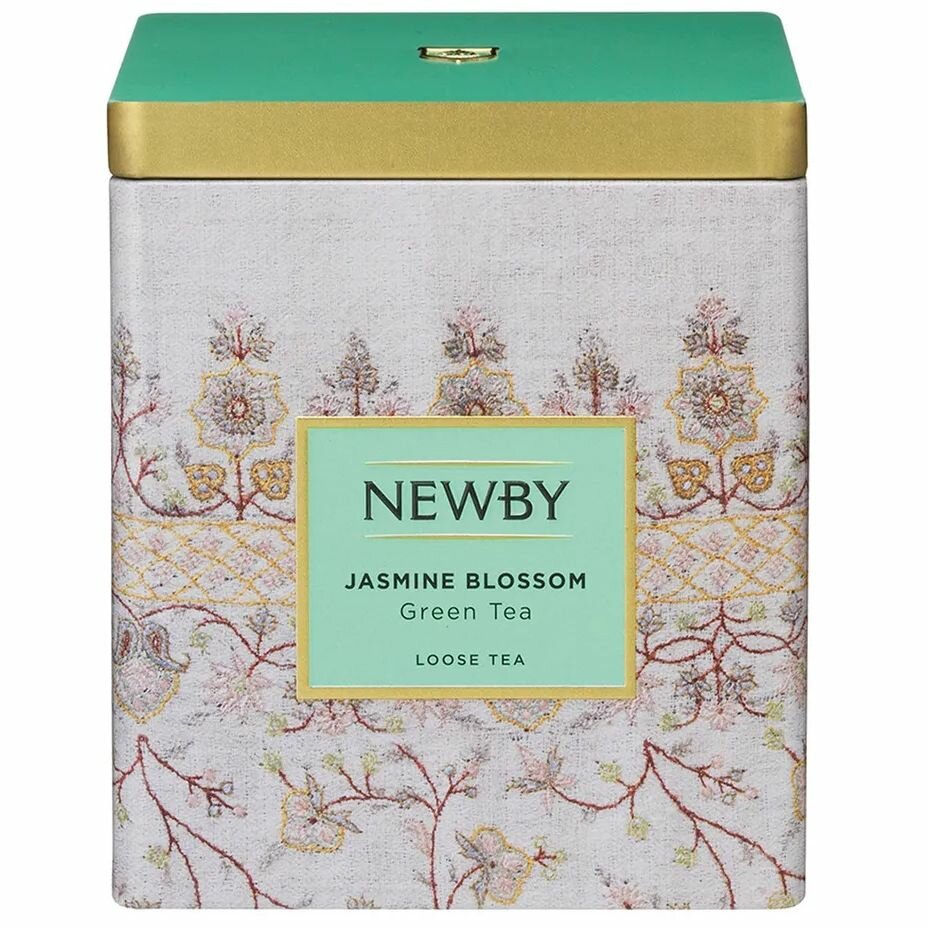 Чай Newby Цветок жасмина, банка, 125г