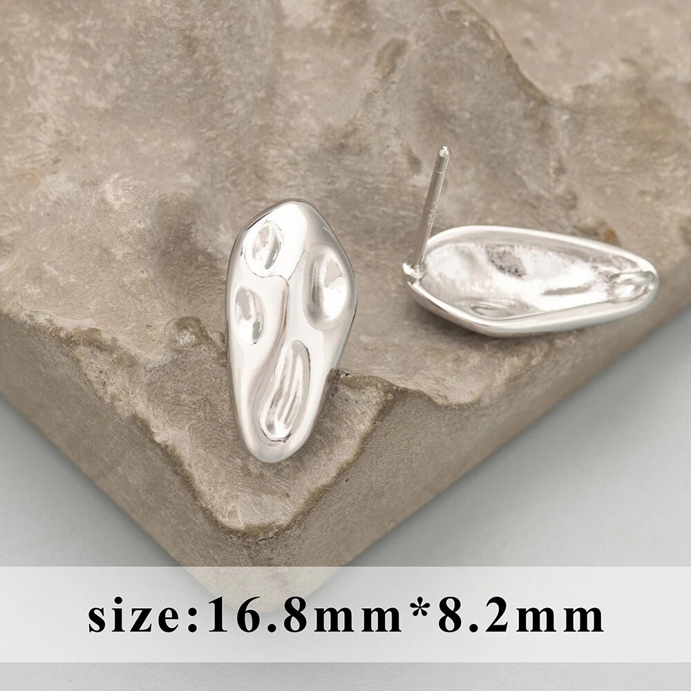 Серьги из серебра 925, 16.8mm*8.2mm, Цвет: MD3303B