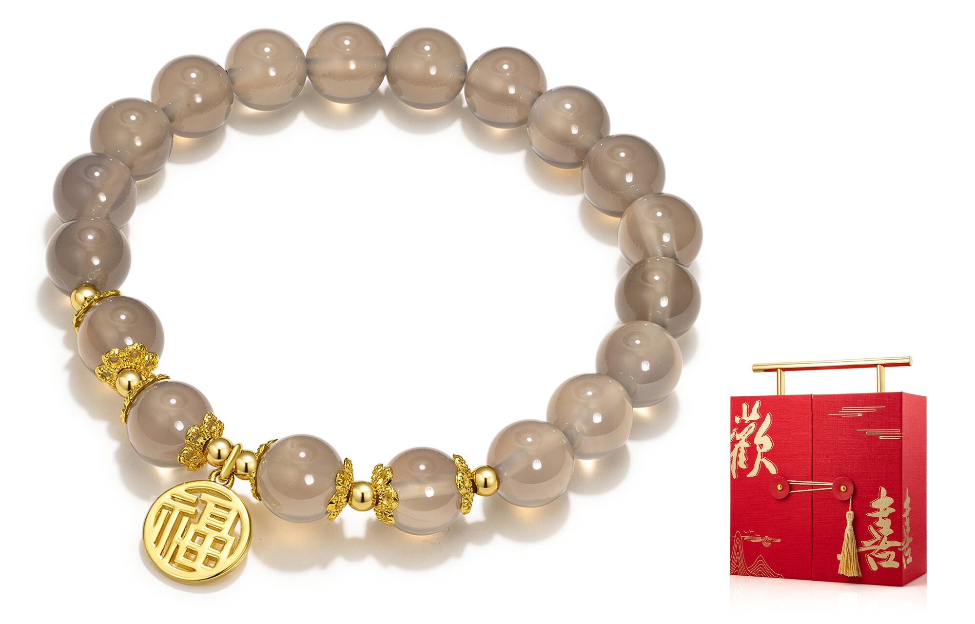 Браслет, агат